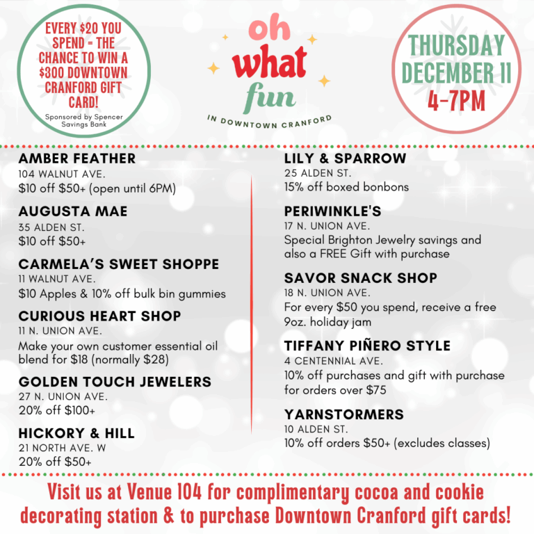 Oh What Fun! - Downtown Cranford